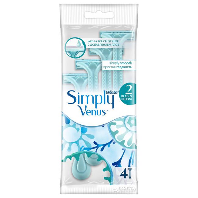 Simply Venus Disposable Women's Razors 4pcs – Cosmetics beauty shop