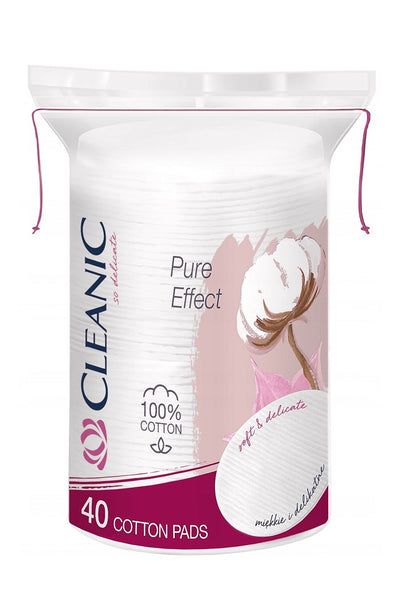 Pure Effect cosmetic pads oval 40 pcs. – Cosmetics beauty shop