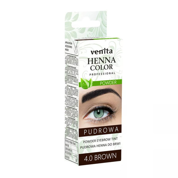 Henna Color Powder eyebrow henna 4.0 Brown 4g – Cosmetics beauty shop