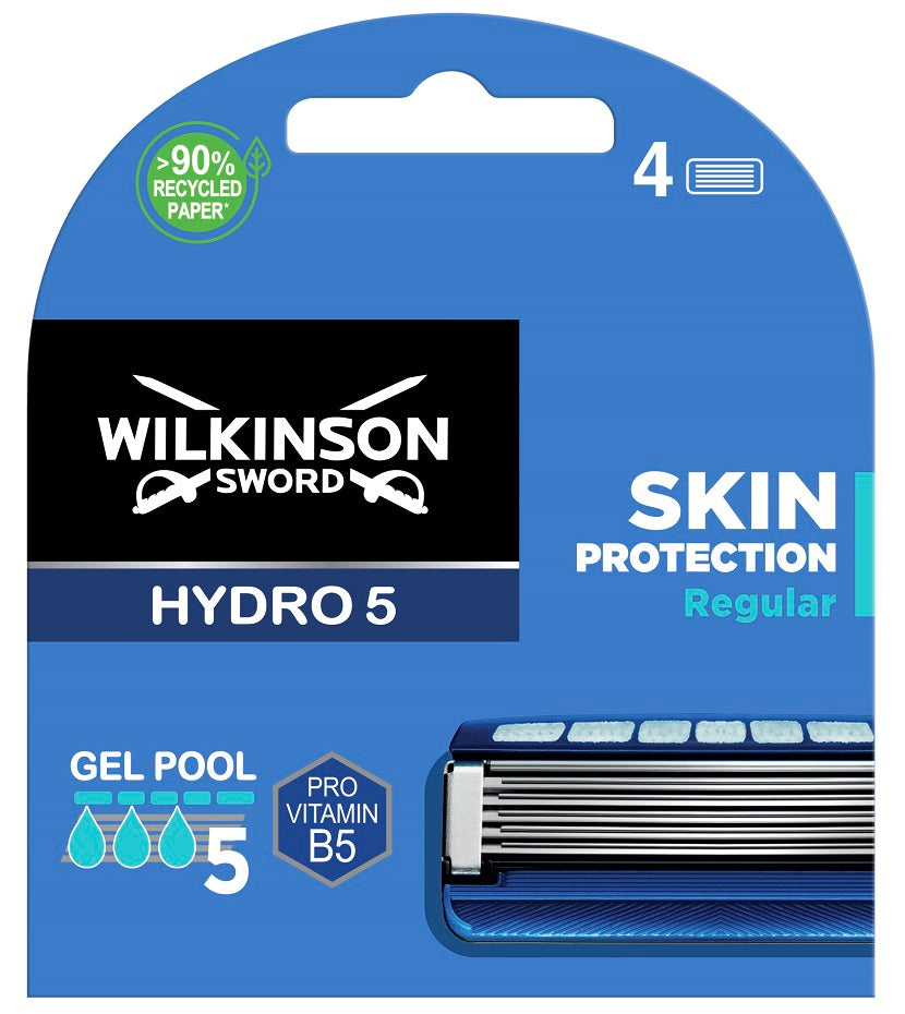 Hydro 5 Skin Protection Regular Replacement razor blades for men 4pcs ...