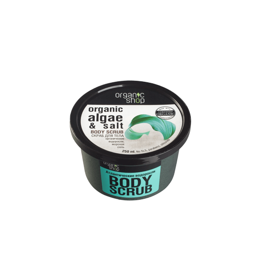 Organic Algae & Sea Salt Body Polish body paste based on organic algae ...