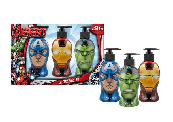 Avengers set Captain America hand wash gel 300ml + Iron Man shampoo 30 ...
