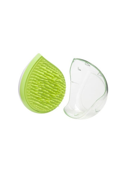 Travel brush for normal hair Green – Cosmetics beauty shop