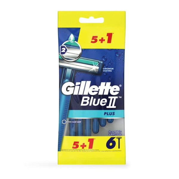 Blue II Plus disposable razors for men 6 pcs – Cosmetics beauty shop