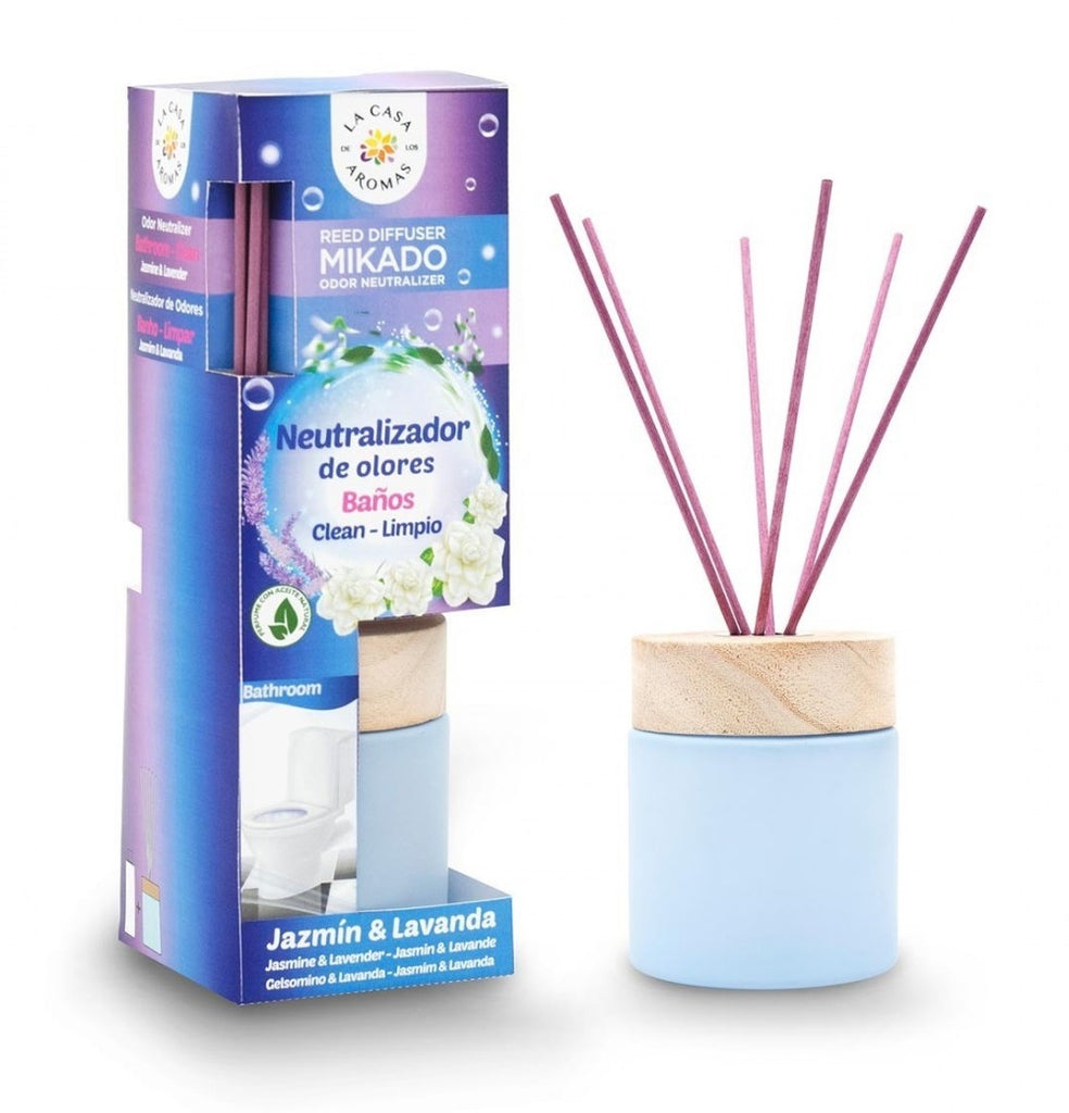 Mikado Special Odor Neutralizer Bath Room fragrance sticks Jasmine & L ...