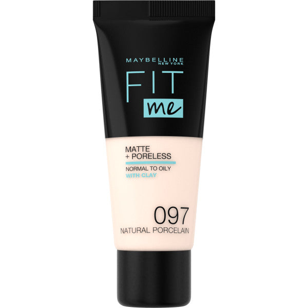 Fit Me Matte & Poreless Foundation matting face foundation 097 Natural ...